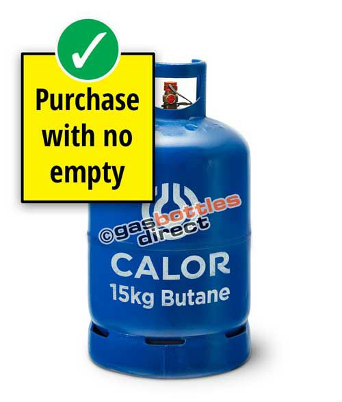 15kg Butane Calor Gas Bottle - New Full Cylinder - Gas Bottles Hove